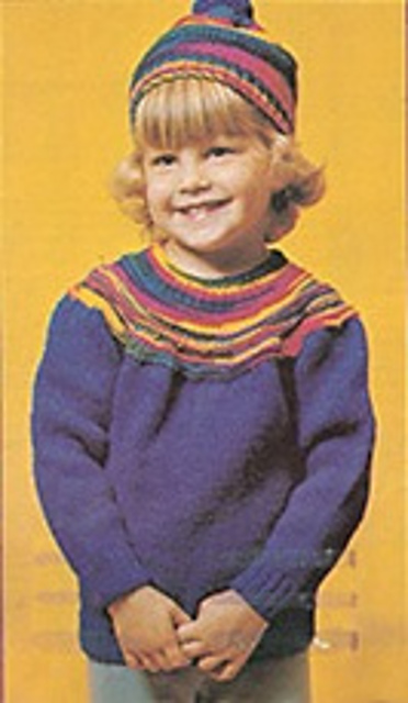 Ravelry: Girl's Sweater and Cap pattern by Susan L. Kraus