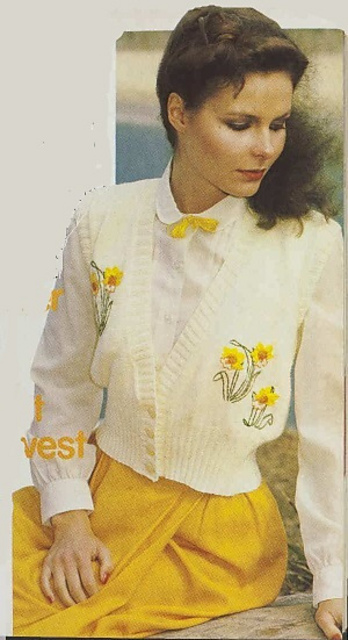 Ravelry: Spring Flowers Embroidered Vest pattern by Meg Black