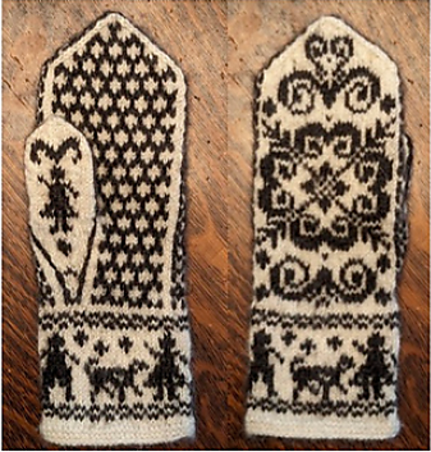 Ravelry: Theresa's Ram Mittens pattern by Diane Pearsall