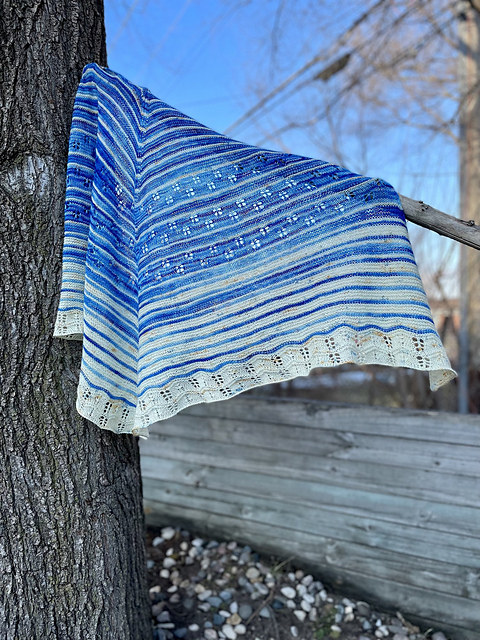 Ravelry: Painted Blossoms Shawl pattern by Tina Tse