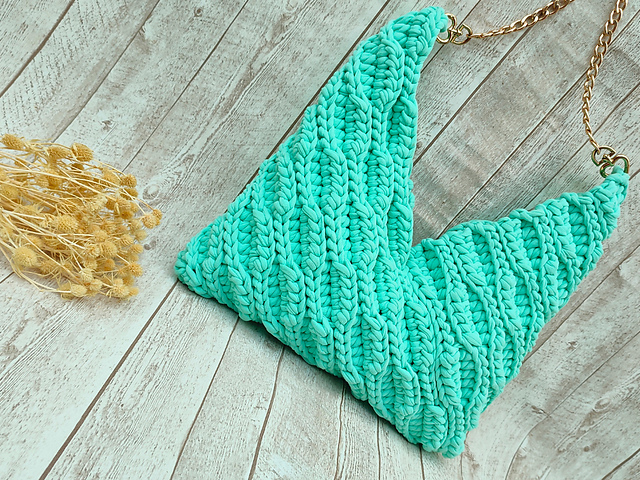 Ravelry: Easy Textured No-Sew Hobo Bag pattern by NATESSA | Sacred ...