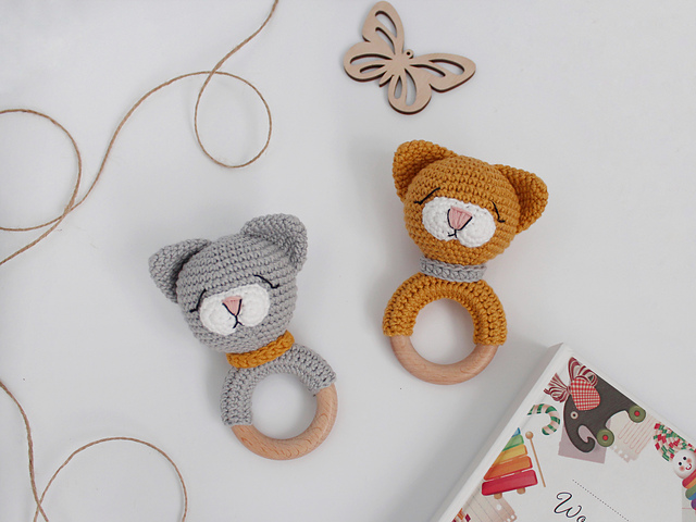Ravelry: Cat baby rattle pattern by Viktoriia Petakh