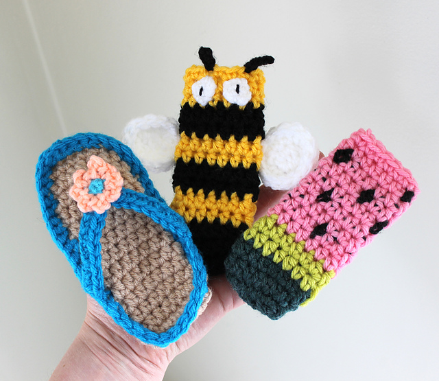 Ravelry: Fun In The Sun Freezie Holder Pack pattern by Erica Townsend