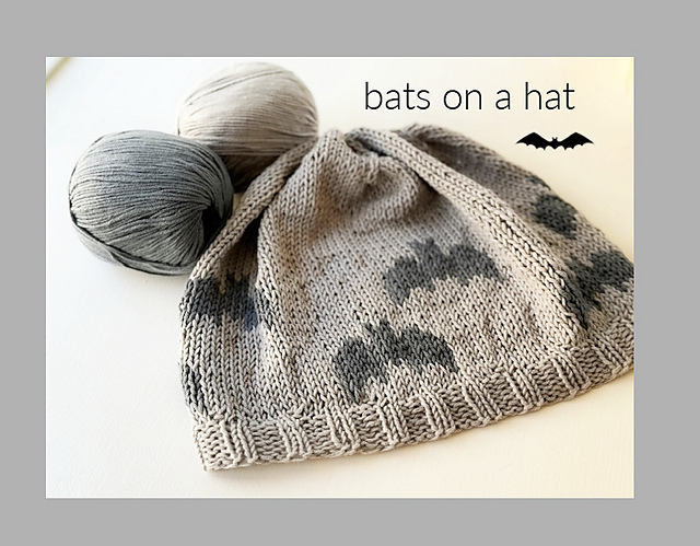 Ravelry: Bats on a hat pattern by Petra Breakstone