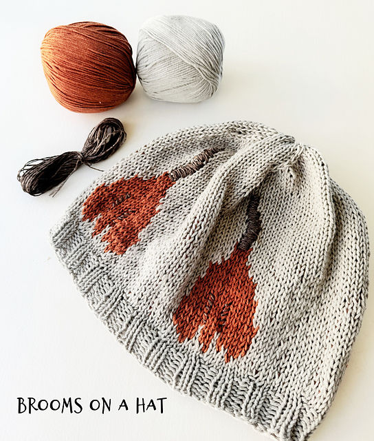 Ravelry: Brooms on a hat pattern by Petra Breakstone