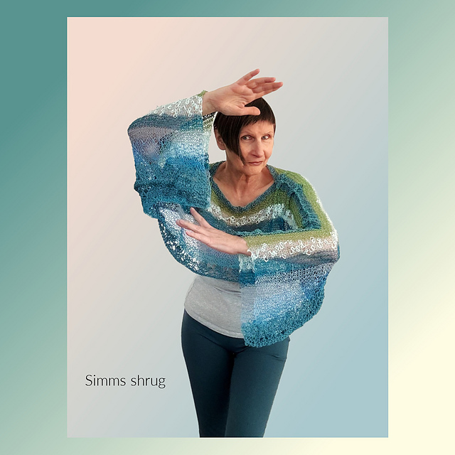 Ravelry: Simms shrug pattern by Petra Breakstone