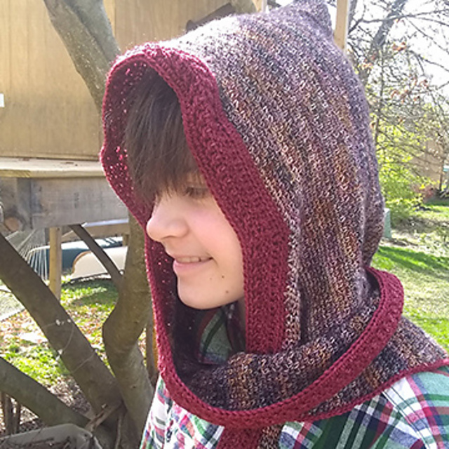 Ravelry: Arcturus Hooded Scarf pattern by Mandy Root-Thompson