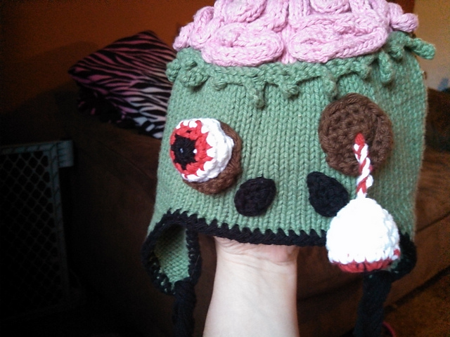 Ravelry: Zombie Brain Hat pattern by Andreanna Pharis