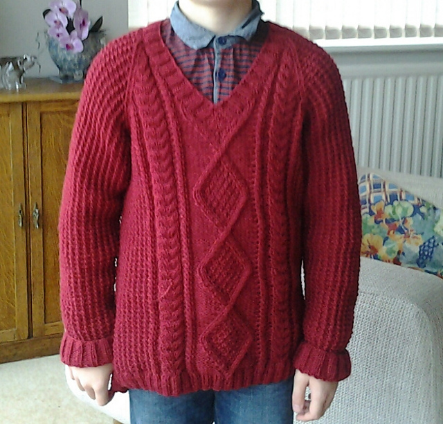 Ravelry: Boy's V-neck sweater pattern by Sirdar