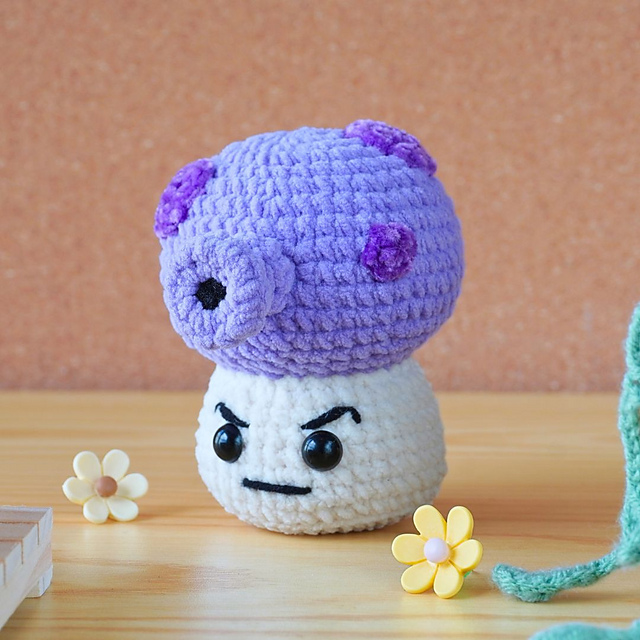 Ravelry: Grumpy Shroom pattern by Phoa Crochet