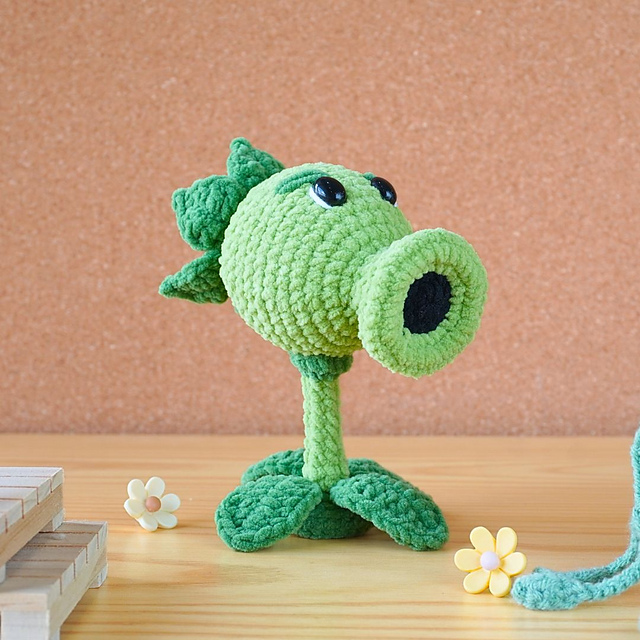 Ravelry: Peashooter Plant Amigurumi pattern by Phoa Crochet