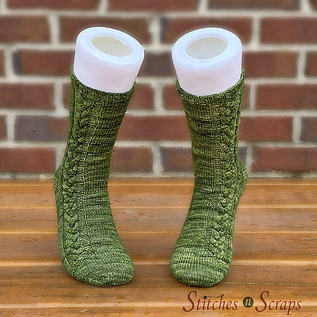 Ravelry: Braided Cable Socks pattern by Pia Thadani