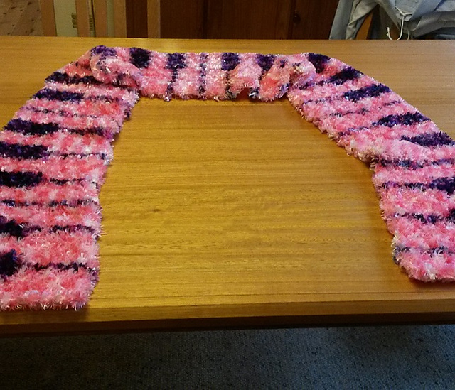 Ravelry: Fluffy Piano Keyboard Scarf pattern by Amanda Irving