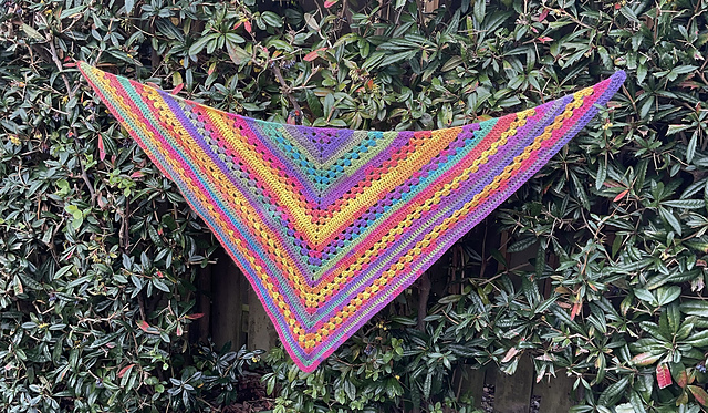 Ravelry: Granny Merge Shawl pattern by Fiber Spider