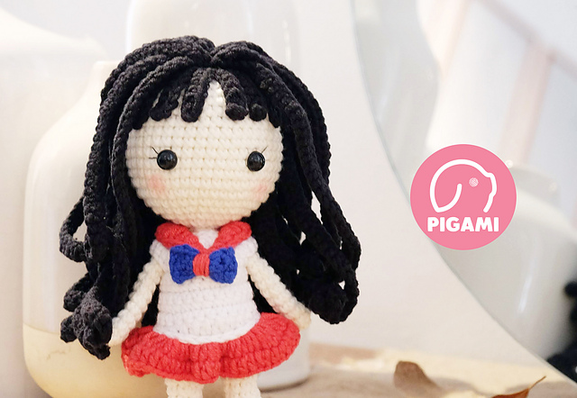 Ravelry: Sailor Mars Amigurumi pattern by Pigami Crochet
