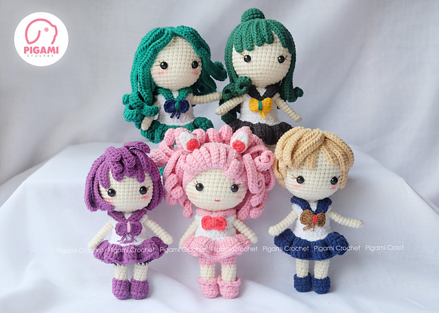 Ravelry: Sailor Outer Senshi Amigurumi pattern by Pigami Crochet