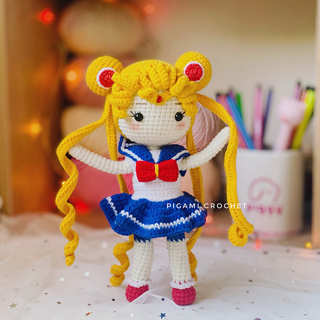 Ravelry: Sailor Moon 20 cm pattern by Pigami Crochet