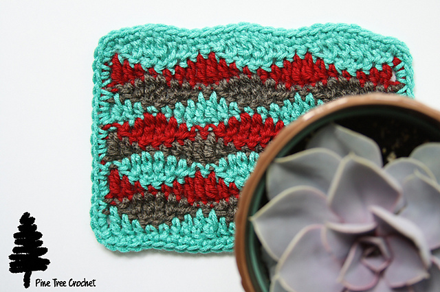 Ravelry: Coastal Waves Coaster pattern by Pine Tree Crochet