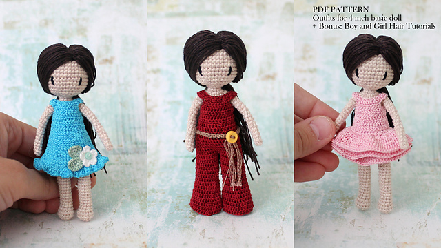 Ravelry: 4 Inch Doll pattern by Diana Moore
