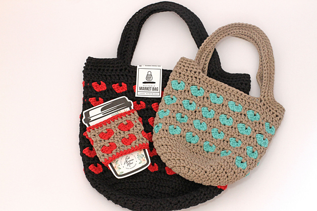Ravelry: Wild Hearts Bag & Cozy pattern by Tonja Pe Benito