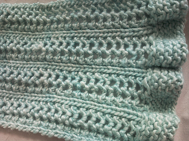 Ravelry: Herringbone Lace Rib Scarf pattern by Celia McAdam Cahill