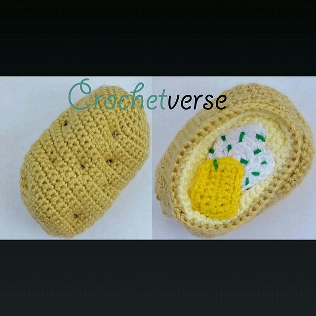 Ravelry: Baked Potato Play Food pattern by Stephanie Pokorny