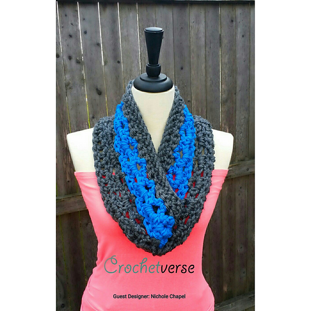 Ravelry: One+One=Done Cowl pattern by Nichole Chapel