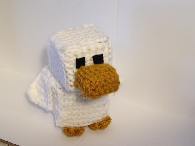 Ravelry: Squares and Blocks Minecraft Chicken pattern by Leslee Brandenburg