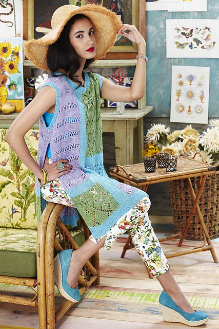 Ravelry: #20 Mosaic Lace Shell pattern by Pat Olski