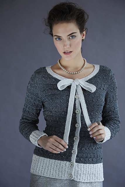 Ravelry: #06 Bow Cardi pattern by Deborah Newton
