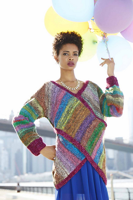 Ravelry: Wrap Front Pullover pattern by Pat Olski