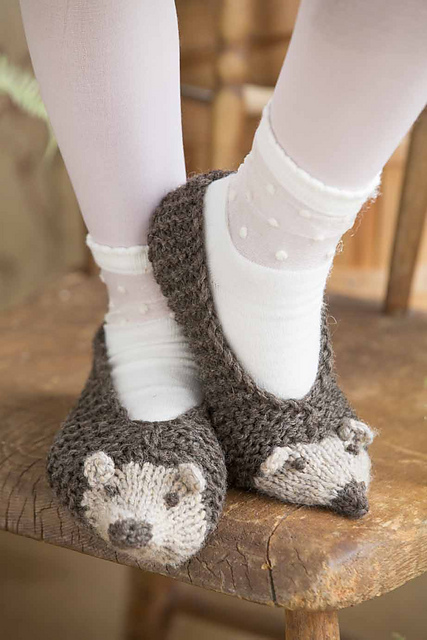 Ravelry: #10 Hedgehog Slippers pattern by Pat Olski