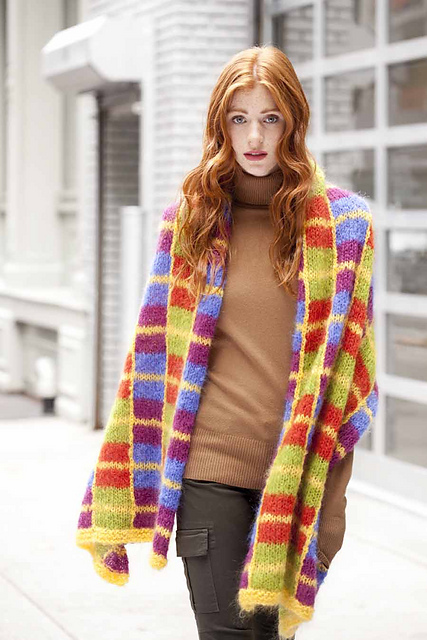 Ravelry: #25 Plaid Wrap pattern by Kristin Nicholas