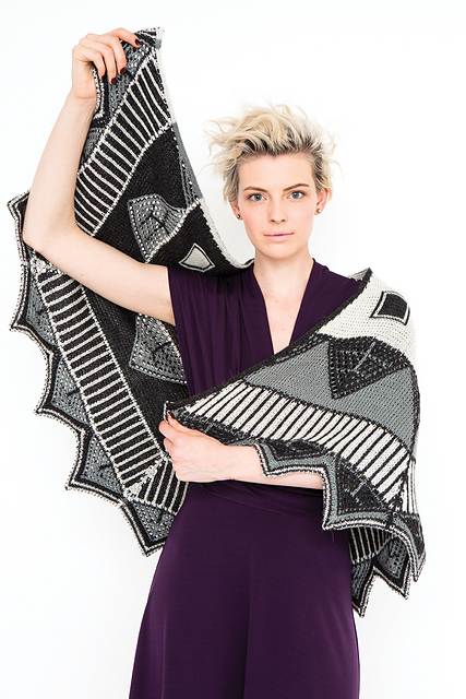 Ravelry: #27 Semicircular Double-Knit Shawl pattern by Nathan Taylor