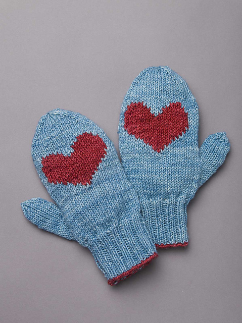 Ravelry: #9 Heart-Motif Mittens pattern by Rachel Maurer