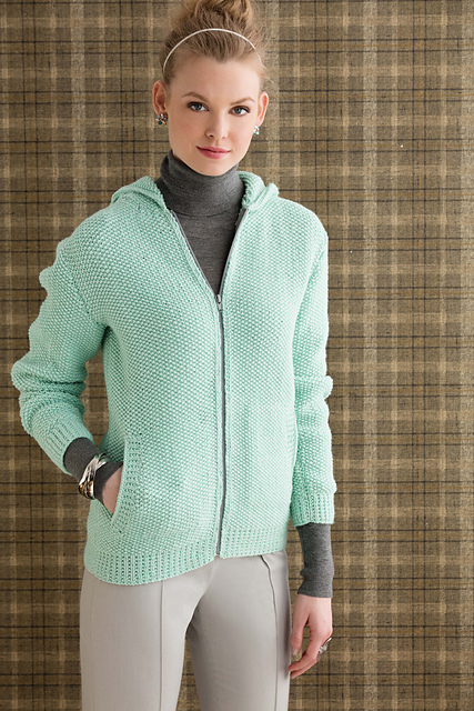 Ravelry: #33 Zippered Hoodie pattern by Jeannie Chin