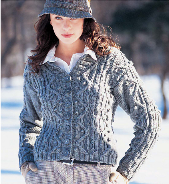 Ravelry: #12 Cabled Cardigan pattern by Kathy Zimmerman