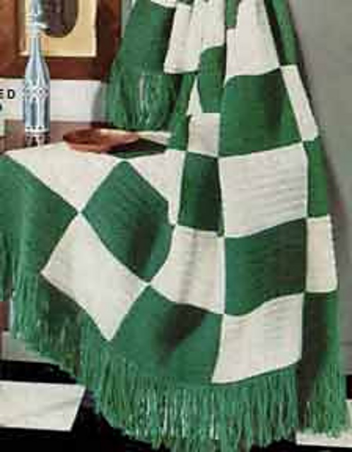 Ravelry: Large Check Afghan pattern by American Thread Company