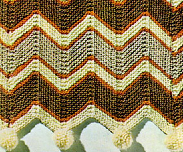 Ravelry: Roman Stripe Afghan #B-251 pattern by Coats & Clark