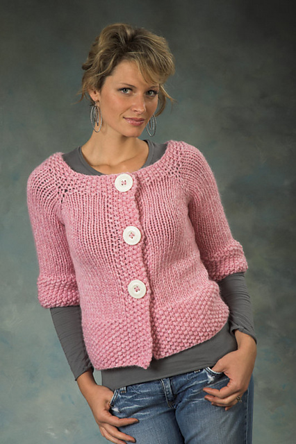 Ravelry: Woman’s Top Down Raglan Cardigan pattern by Plymouth Yarn ...