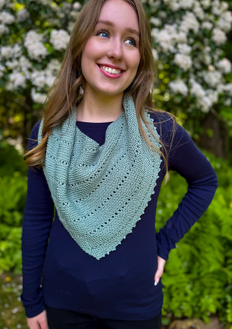 Ravelry: B222 Sonnet Asymmetrical Scarf pattern by Plymouth Yarn