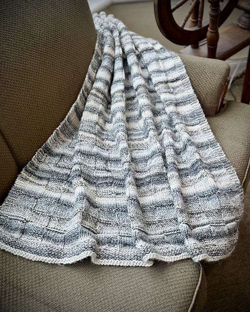 Ravelry: B242 Basketweave Throw pattern by Plymouth Yarn