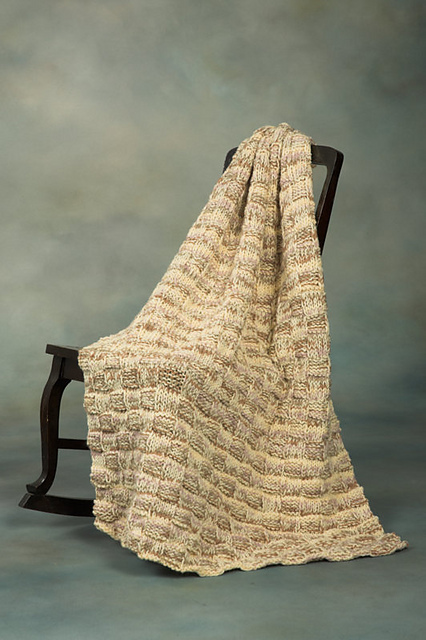 Ravelry: Basketweave Throw 13 pattern by Plymouth Yarn Design Studio