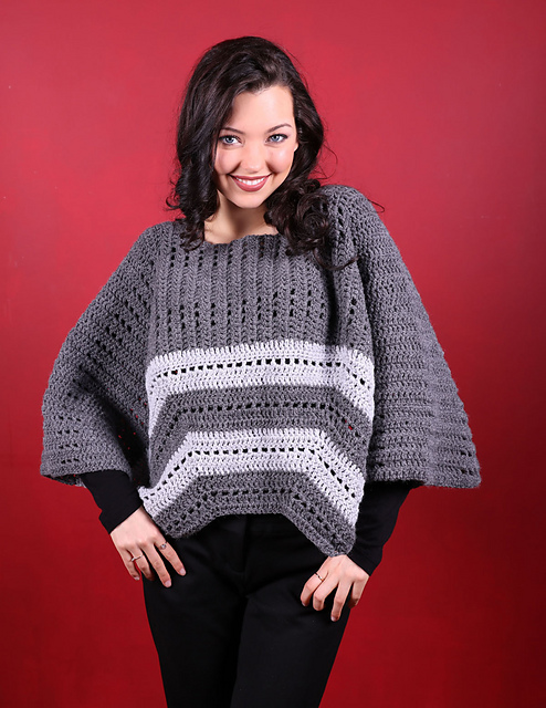 Ravelry: 3003 Poncho pattern by Sue Hilger