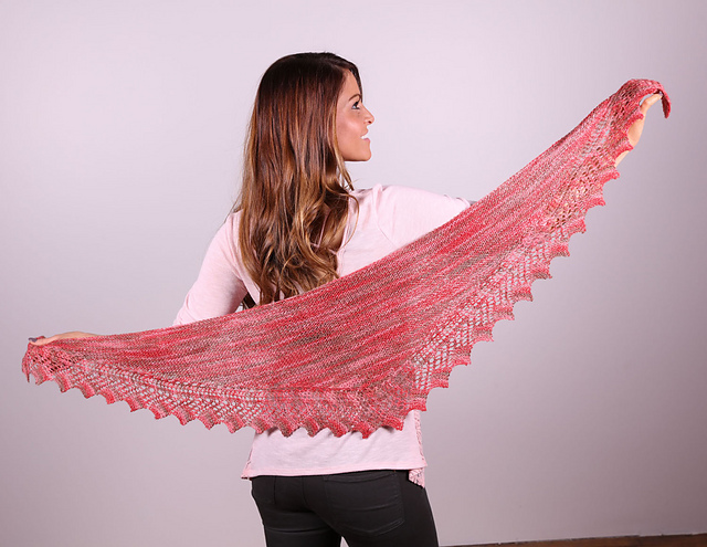 Ravelry: 3036 Lace Edged Shawl pattern by Plymouth Yarn Design Studio