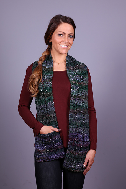 Ravelry: F723 Pocket Scarf pattern by Sue Hilger