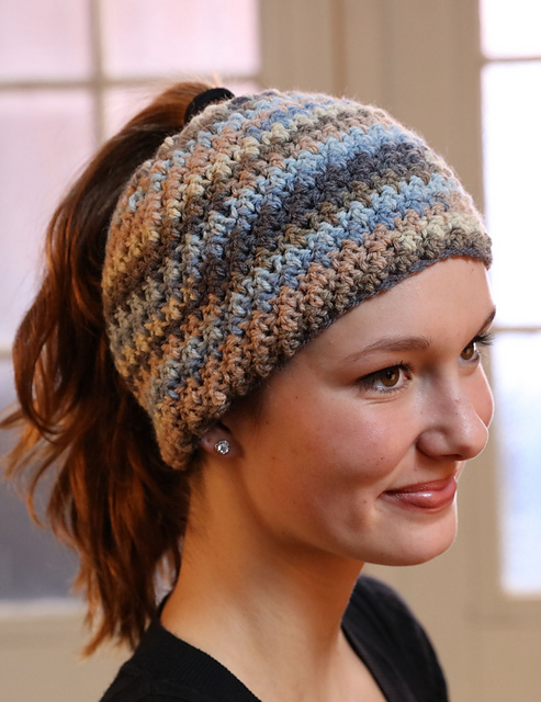 Ravelry: F786 Ponytail Hat pattern by Sue Hilger