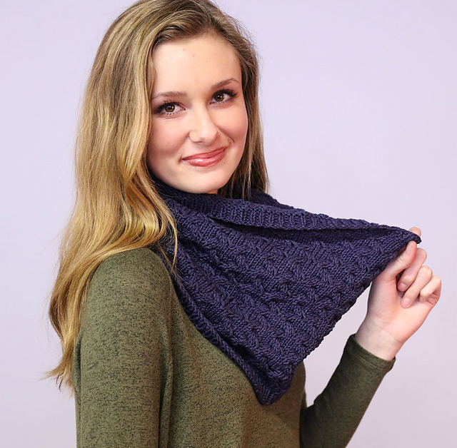 Ravelry: F849 Cabled Cowl pattern by Plymouth Yarn Design Studio