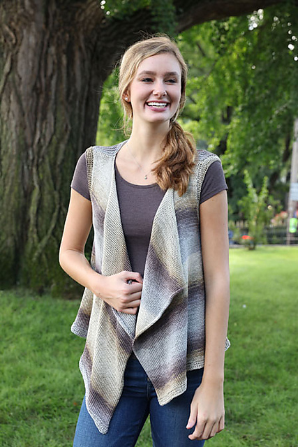 Ravelry: 3296 Women’s Open Vest pattern by Plymouth Yarn Design Studio