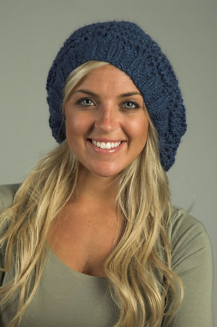 Ravelry: F349 Big Feather & Fan Beret pattern by Plymouth Yarn Design ...